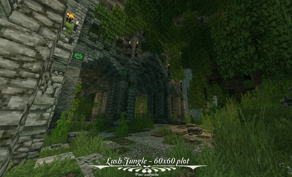Lush Jungle [60x60 plot by scallysche] Minecraft Map