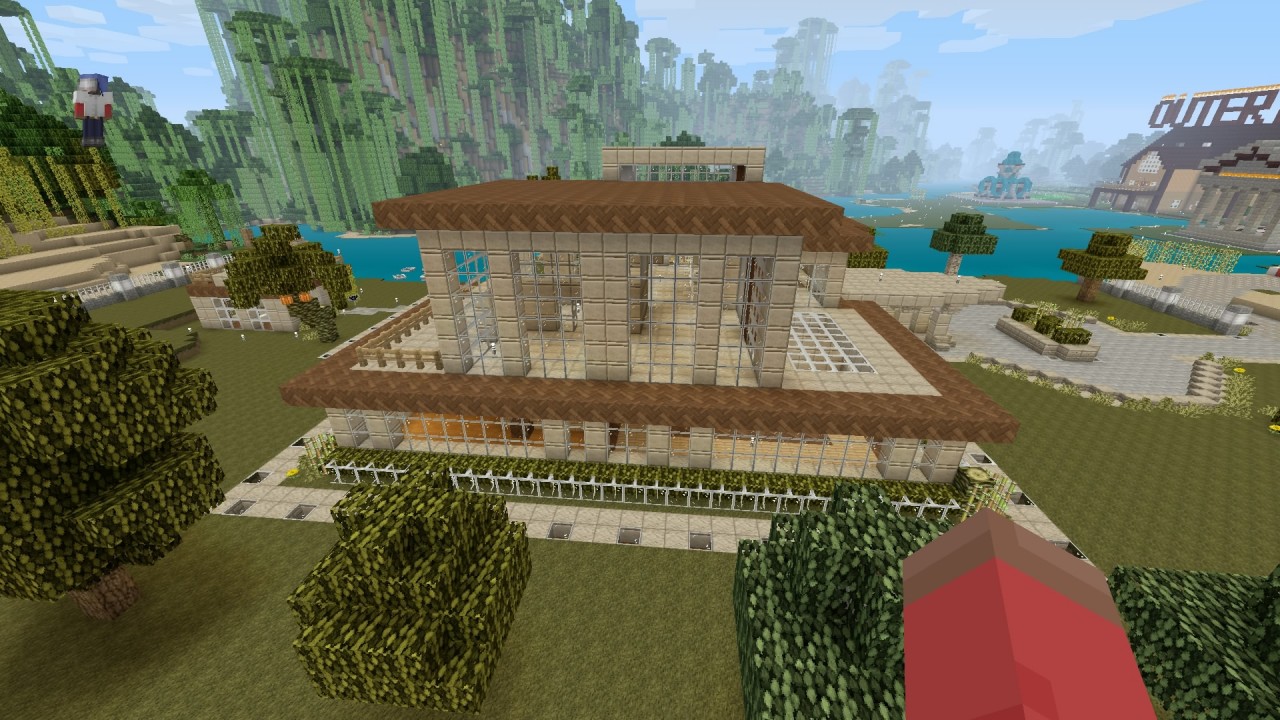 Modern Style Lake House Minecraft Map