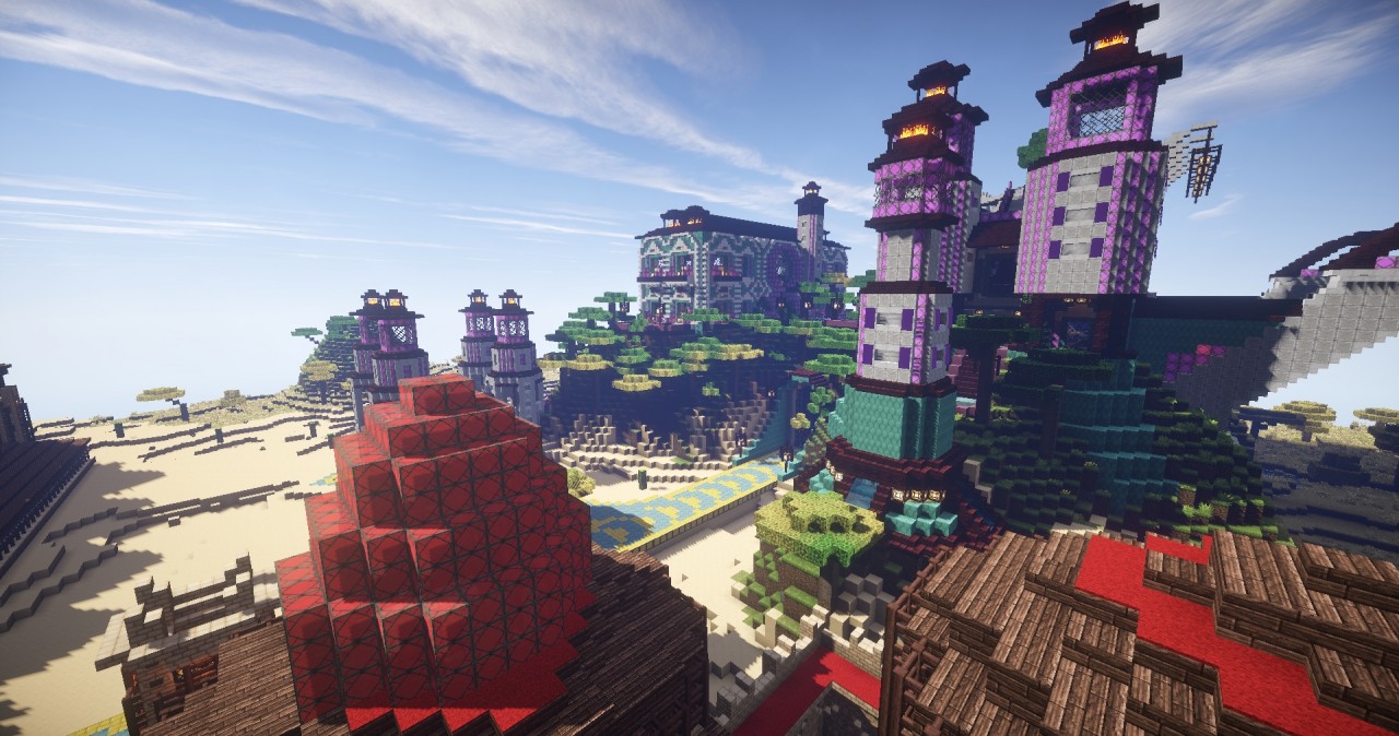 Sunset Kingdom Minecraft Map