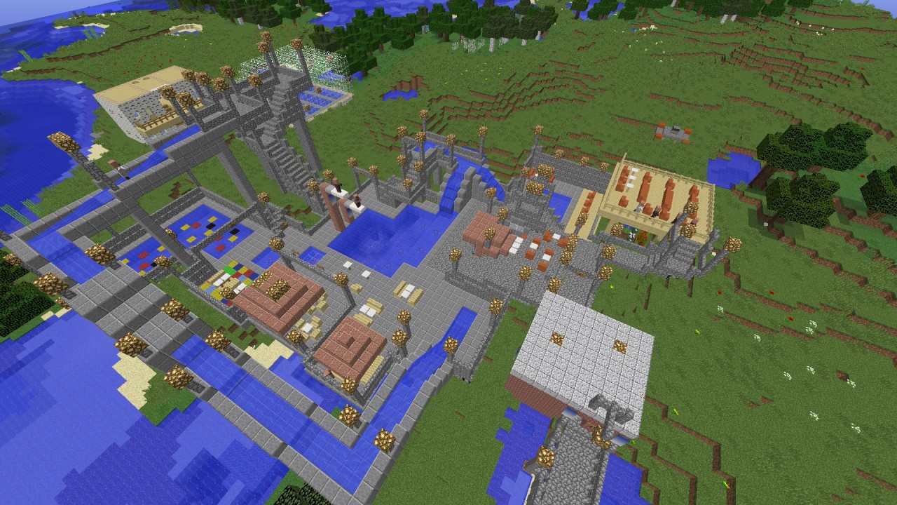 Town Water Park Minecraft Map