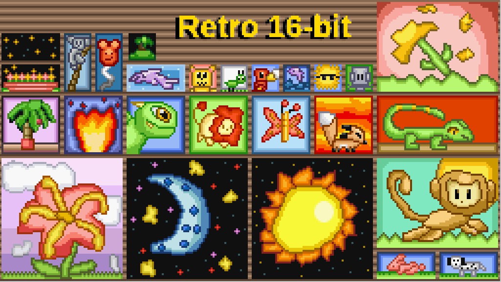 Retro 16-bit Texture Pack (also works for 1.6 to 1.7.10) Minecraft ...