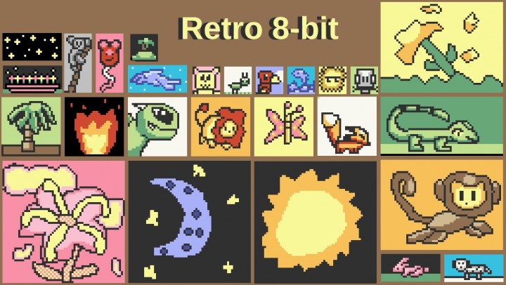 Retro 8-bit Texture Pack 1.8 (also works for 1.6 to 1.7.10) Minecraft ...