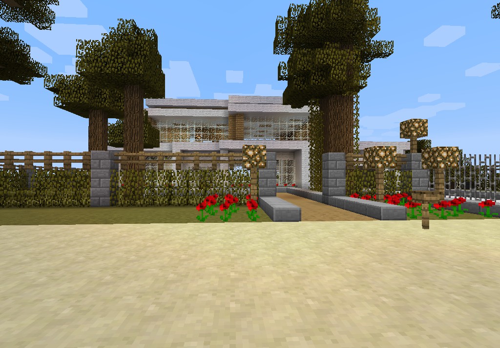 The modern and elegant house Minecraft Map