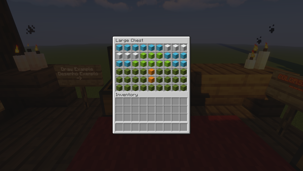 9 colors Redstone Printer Minecraft Map