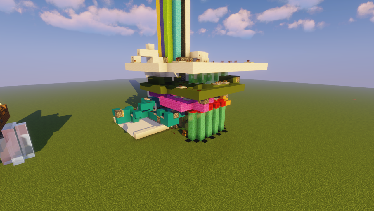 9 colors Redstone Printer Minecraft Map