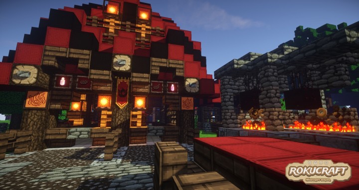 Fire Nation Circus | Rokucraft Minecraft Map