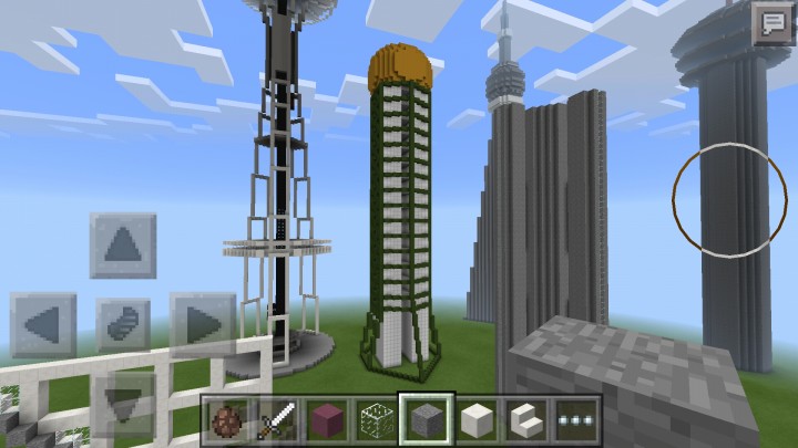iconic towers mashup in minecraft pocket edition Minecraft Map