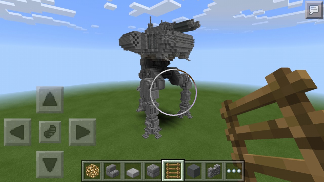 my giant mega battle mech in minecraft pocket edition Minecraft Map