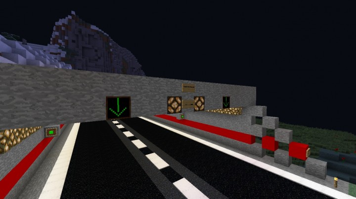 Highway city (based on Croatian traffic signs) Minecraft Map