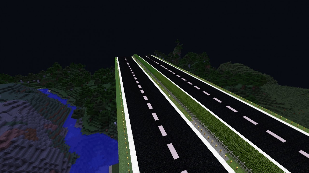 Highway city (based on Croatian traffic signs) Minecraft Map