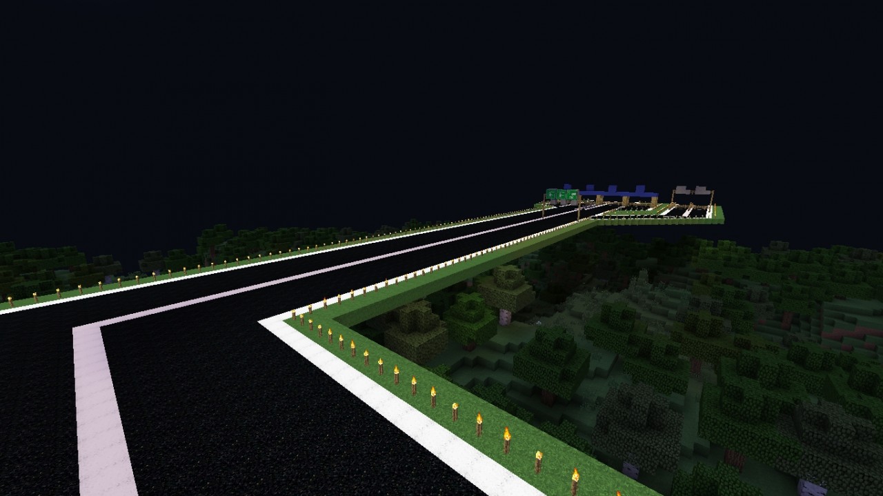 Highway city (based on Croatian traffic signs) Minecraft Map