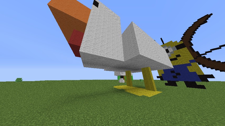 The BIGGER Chicken Minecraft Map