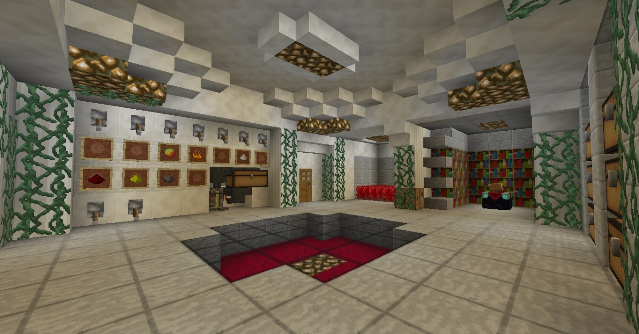 Alchemical room with enchant and farms warts Minecraft Map