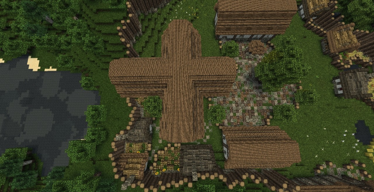 Medieval Village Main Building (Gothic 2 Like) Minecraft Map
