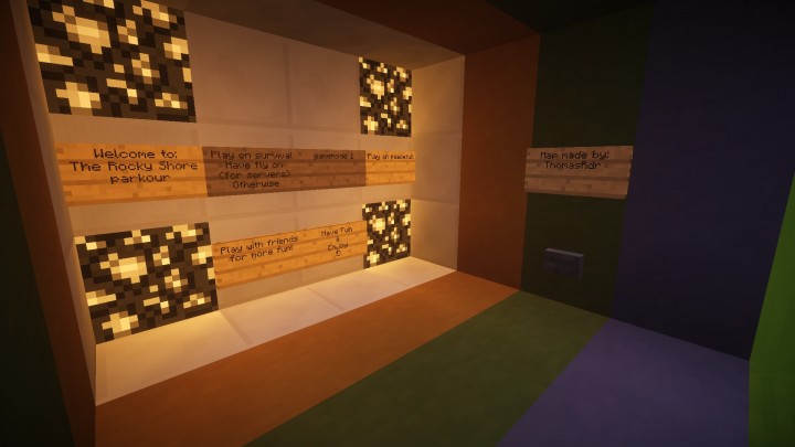 The Rocky Shore parkour Minecraft Map