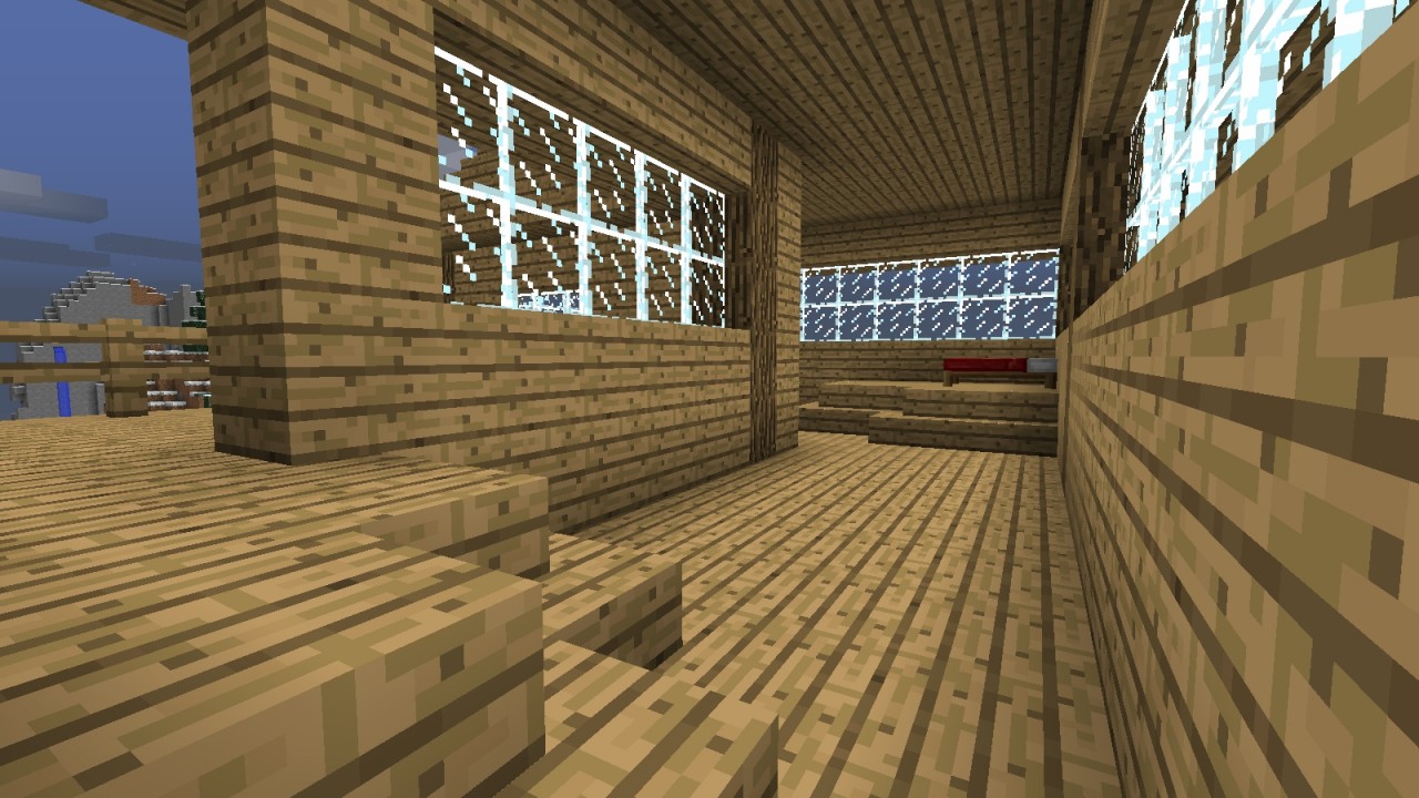 Modern Mountain House Minecraft Map