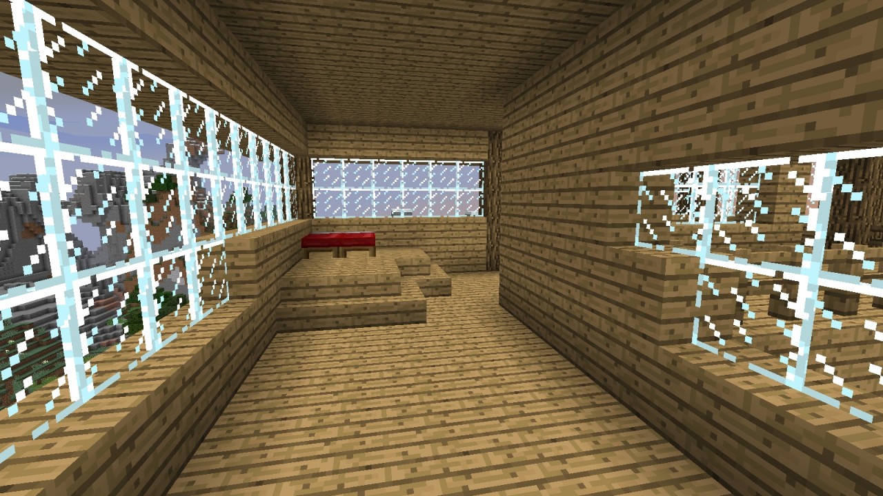 Modern Mountain House Minecraft Map