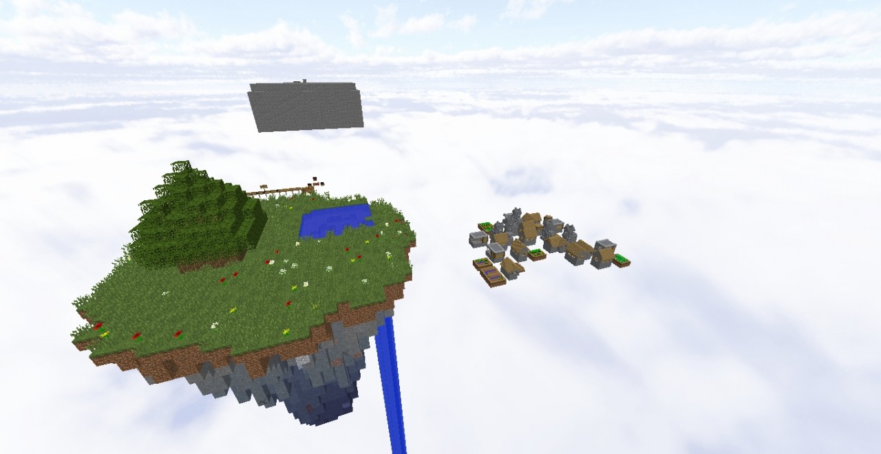 hard skyblock Minecraft Map