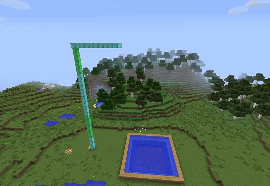 Diving board jump off into the pool of summer! Minecraft Map