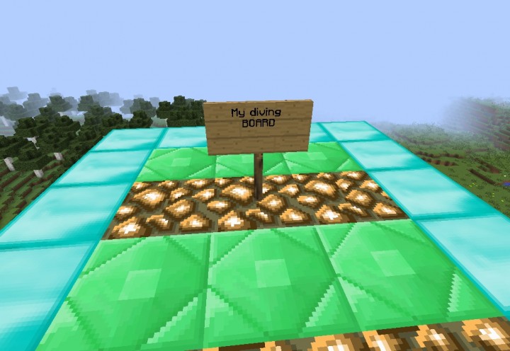 Diving board jump off into the pool of summer! Minecraft Map