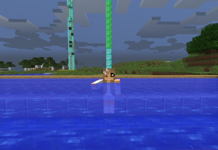 Diving board jump off into the pool of summer! Minecraft Map