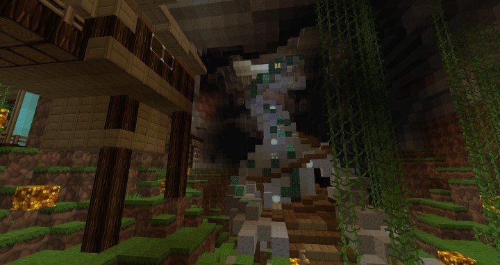 Crystal Caverns - Underground City Minecraft Map