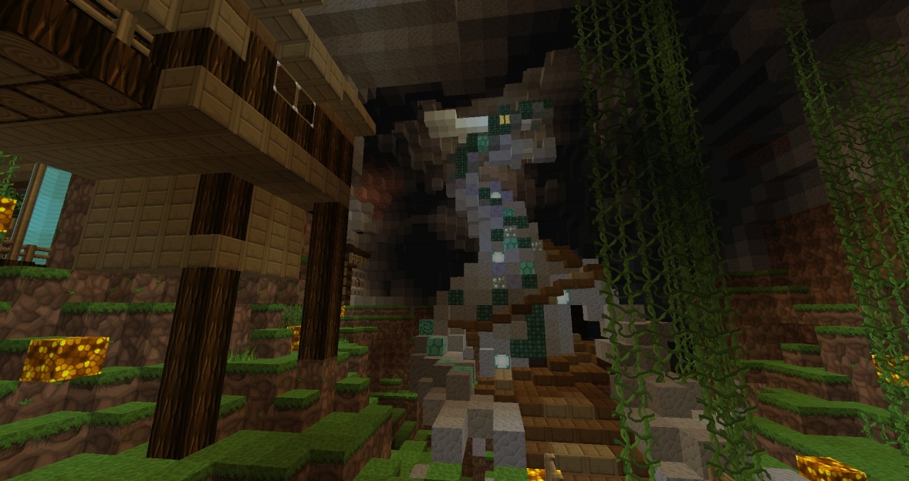 Crystal Caverns - Underground City Minecraft Map