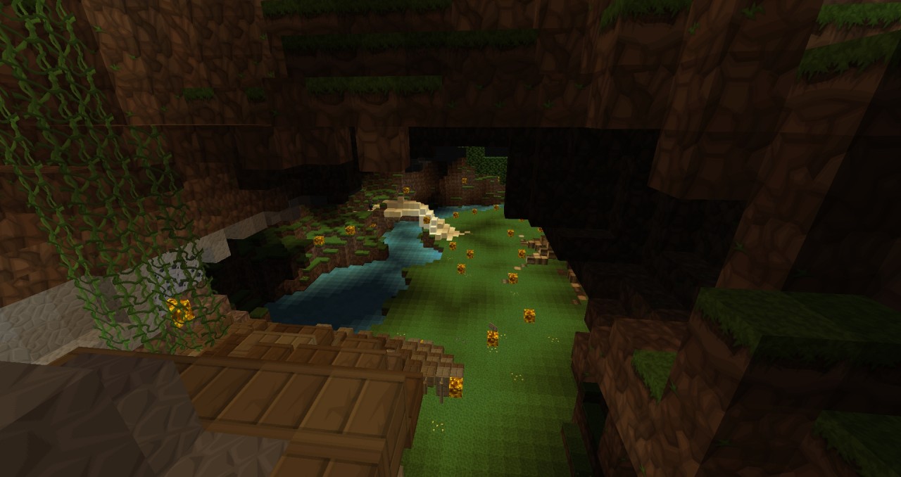 Crystal Caverns - Underground City Minecraft Map