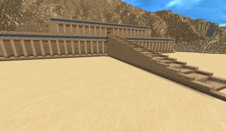 Temple of Hatshepsut Deir El Bahri (Valley of the Kings) Minecraft Map