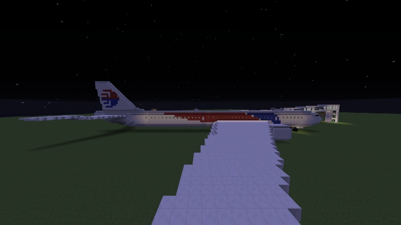 Airbus A330-300: Malaysia Airlines Minecraft Map