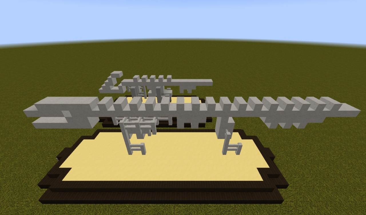 Dinosaur Skeletons 2 | Almost 1:1 Scale Minecraft Map
