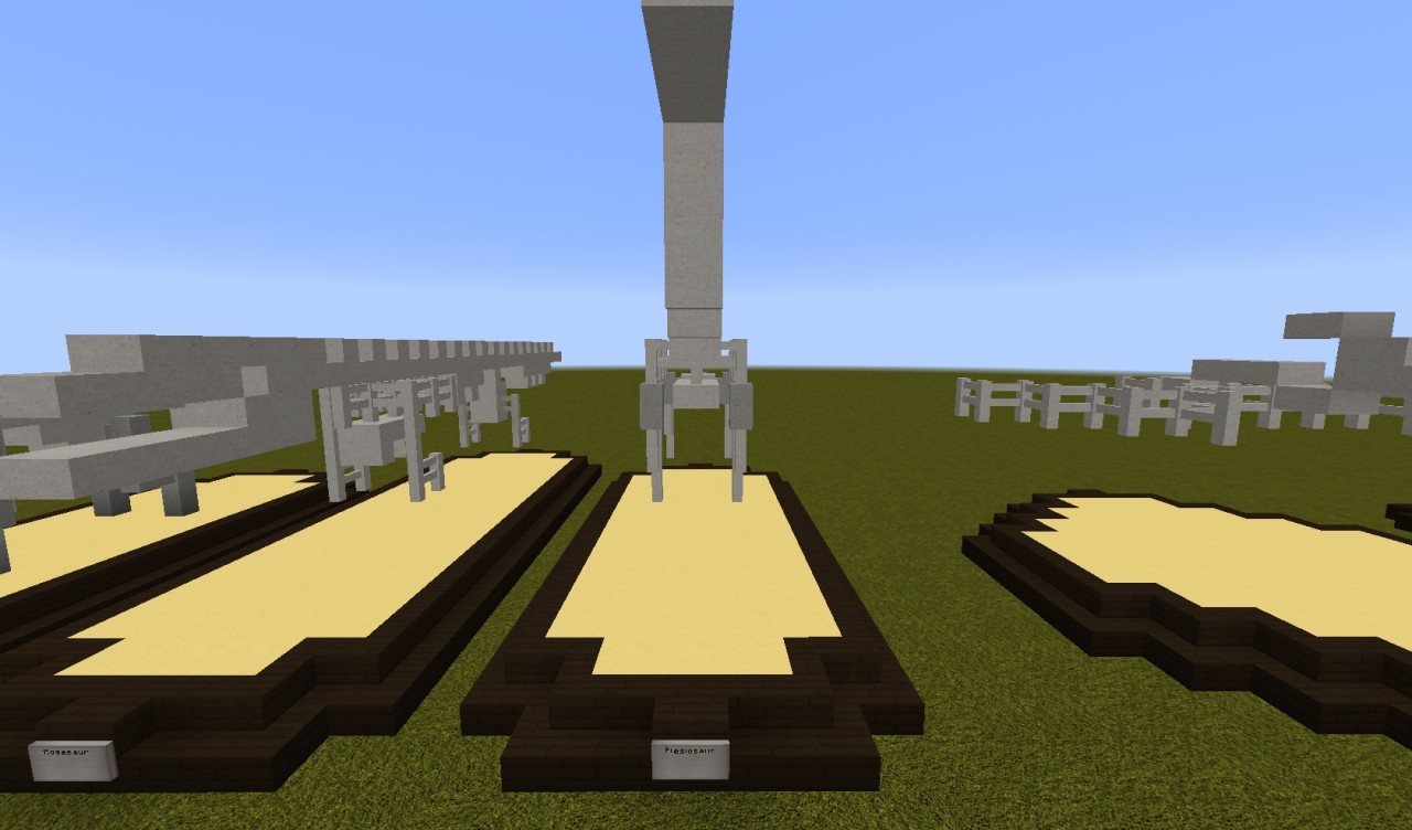 Dinosaur Skeletons 2 | Almost 1:1 Scale Minecraft Map