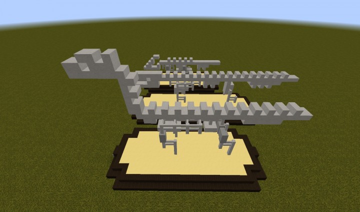 Dinosaur Skeletons 2 | Almost 1:1 Scale Minecraft Map