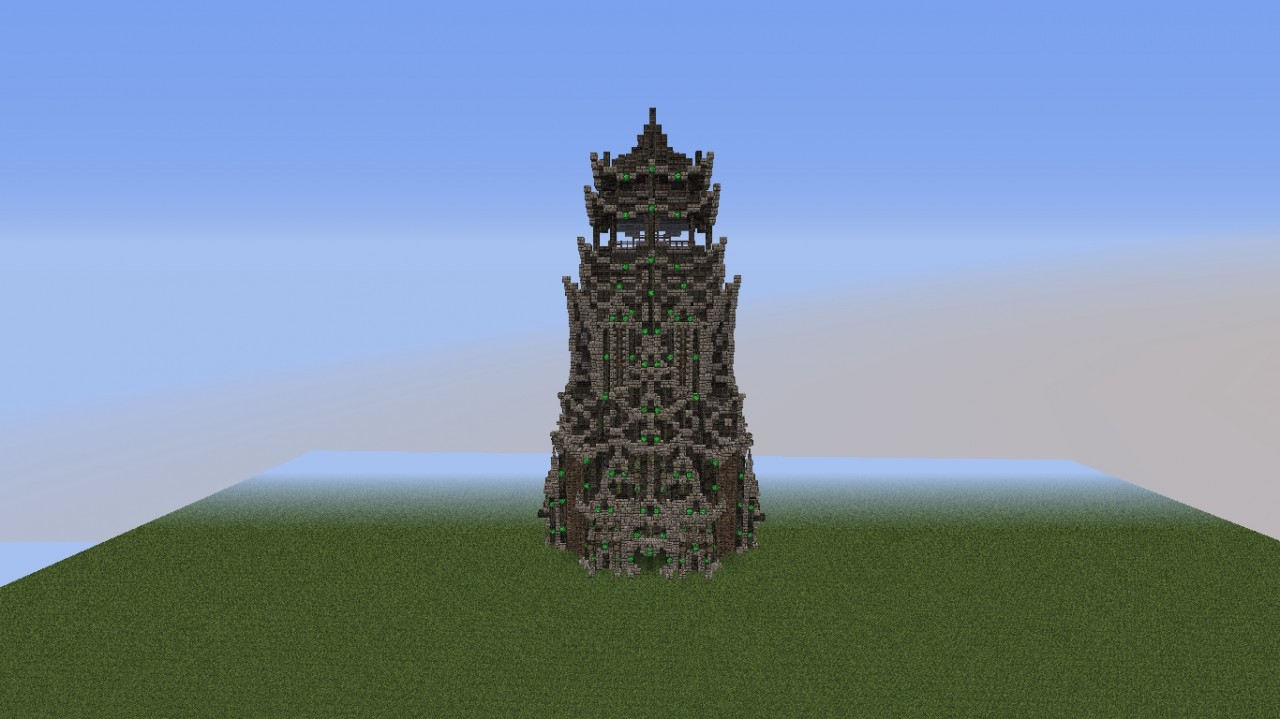 Fantasy Emerald Tower Minecraft Map