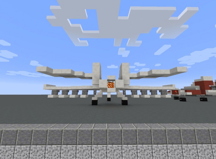 White Knight-Six class Drone [STRIX STRUMMER NAVY] Minecraft Map