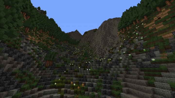 Beautiful Mountains (20pictures!) (no paths and structures) Minecraft Map