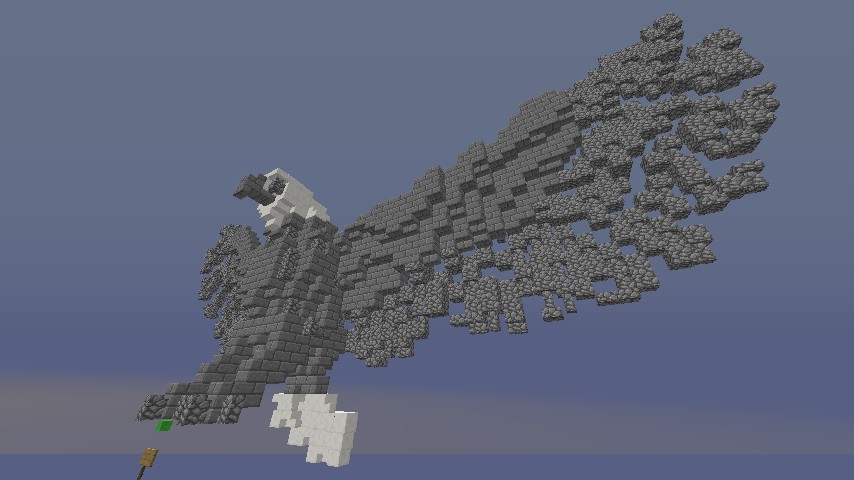 Golden Eagle inspired from an picture Minecraft Map