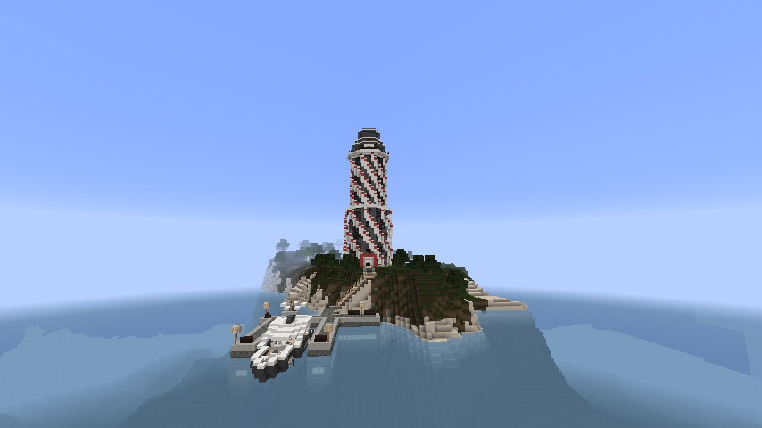 Futuristic Redstone Lighthouse Minecraft Map
