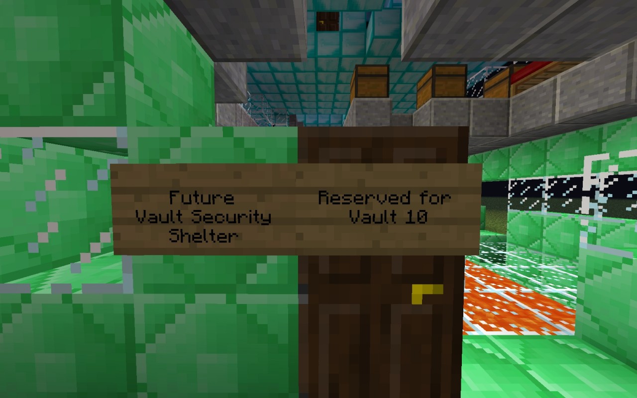 Vault 10 Security House Minecraft Map