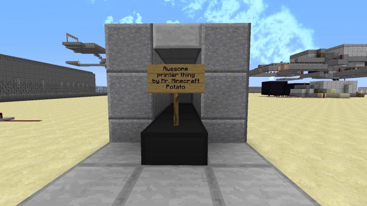 Sign Printer In Minecraft Minecraft Map