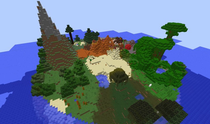 Multiple Biome Island Survival! Minecraft Map