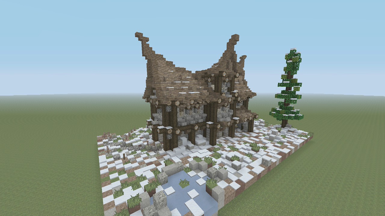 Architectural Vignette: Nordic House Minecraft Map