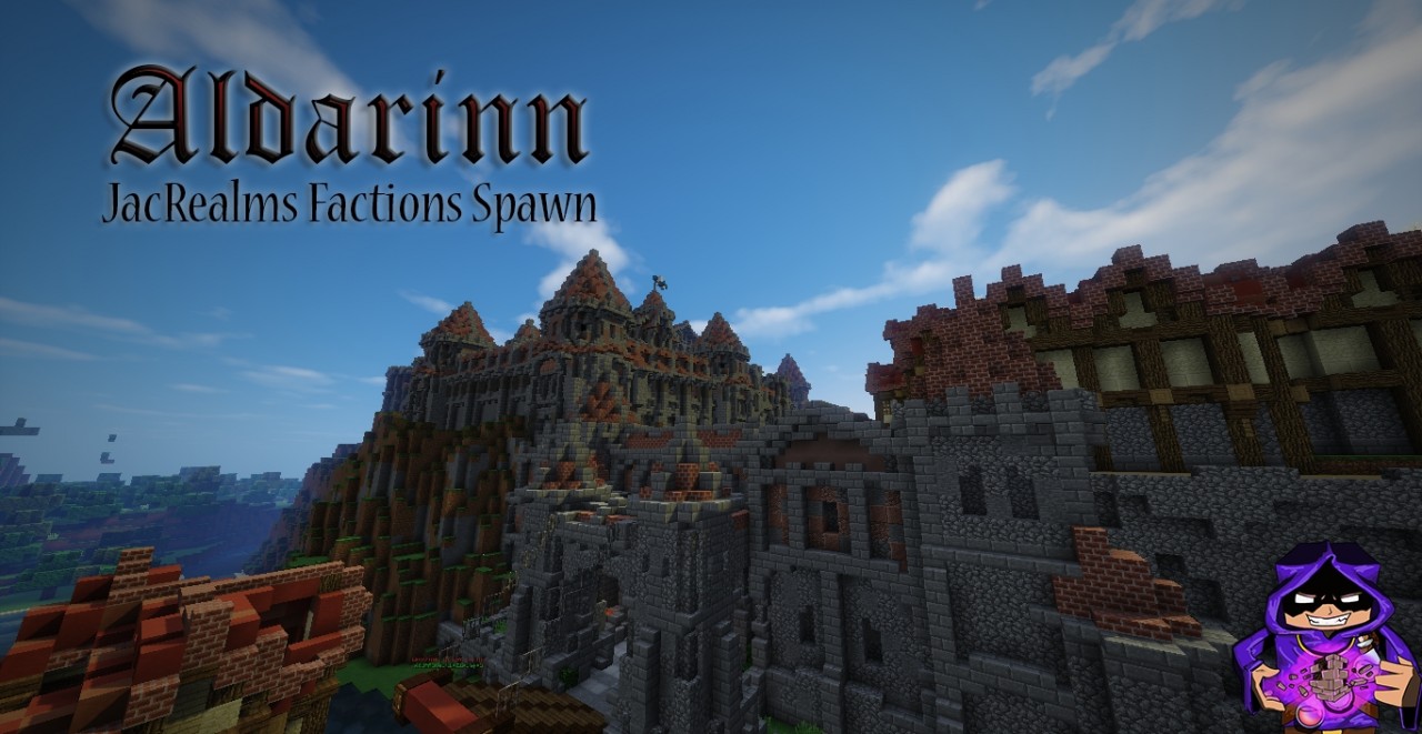 Aldarinn - Medieval Castletown - JacRealms Factions spawn - Minecraft Map