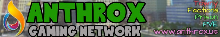 Anthrox Gaming Towny No Grief McMMO Economy Jobs Minecraft Server
