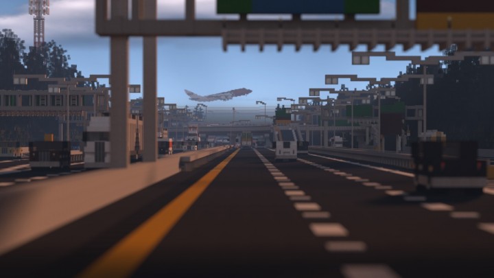 Blenhiem Interchange | Huntington City | ECS Minecraft Map