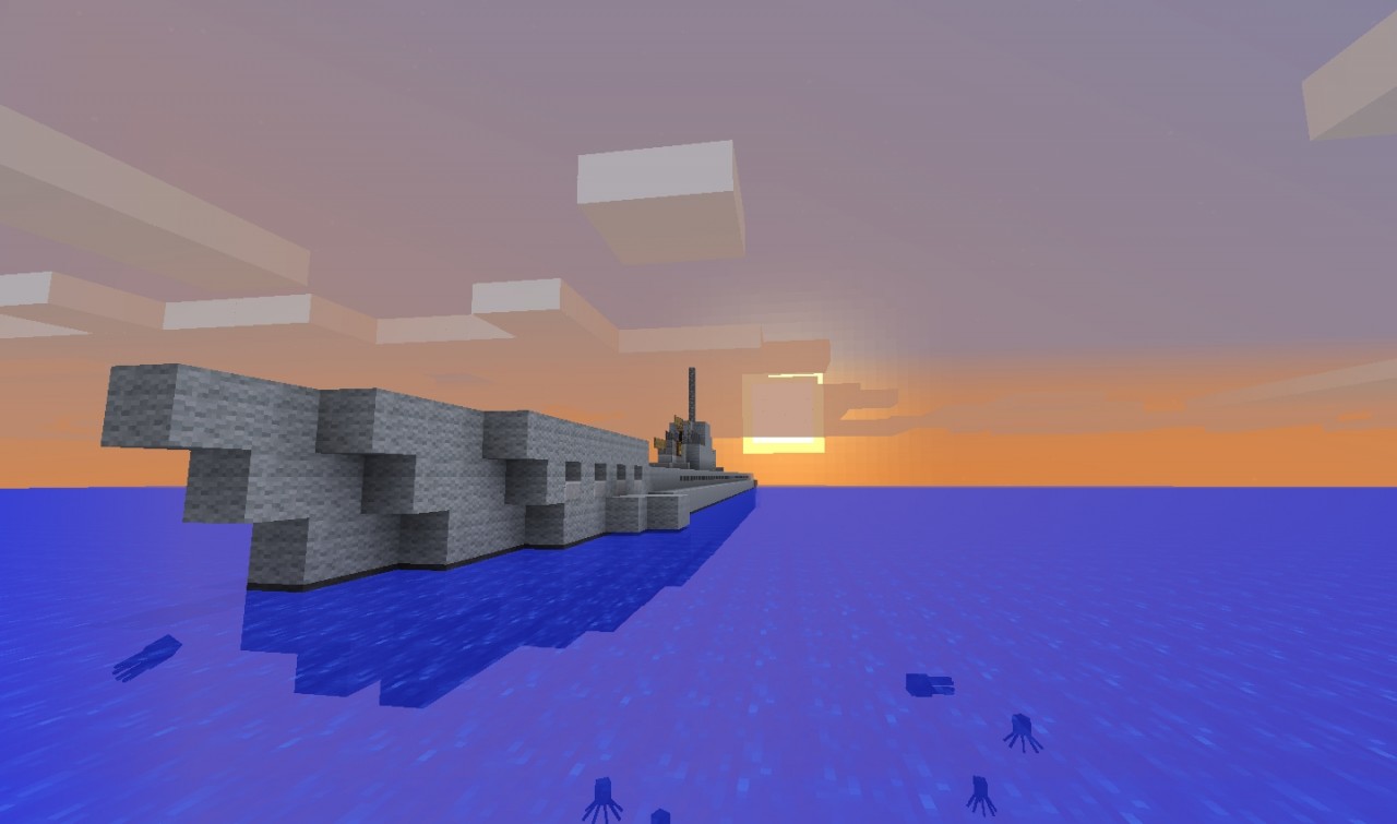 Tench Class Submarine with Full Interior Minecraft Map