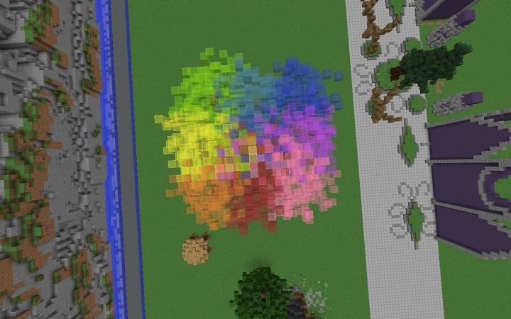Rainbow Tree Minecraft Project