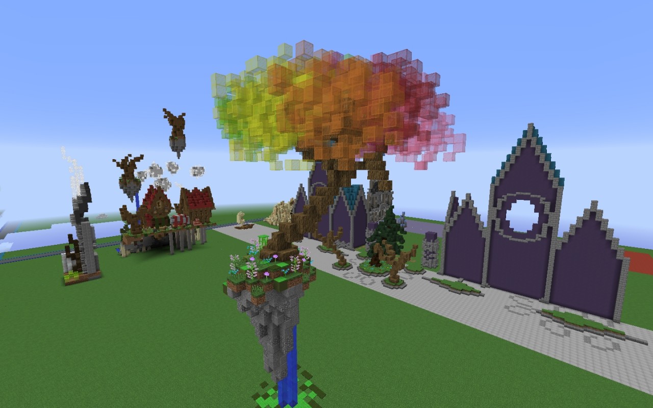 Rainbow Tree Minecraft Map