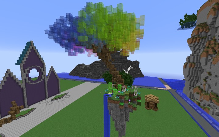 Rainbow Tree Minecraft Map