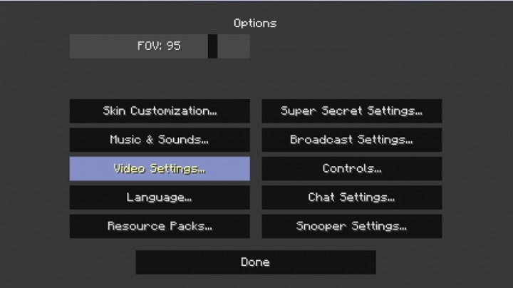 Simplified Default Interface (GUI) • (1.8) • (Vanilla) Minecraft ...